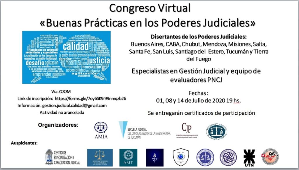 Congreso Virtual “Buenas prácticas en los Poderes Judiciales”